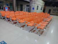 China Padded Hospital Waiting Room Chair with Steel Frame for sale
