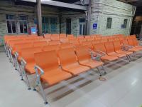 China Padded Hospital Waiting Room Chair with Steel Frame for sale