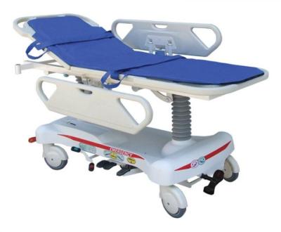 China Hospital ABS Emergency Stretcher Trolley Hydraulic Adjustable For Patient Transfer for sale