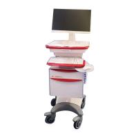 China Adjustable Computer Stands Carts ABS Mobile With Working Table Height  890mm-1290mm for sale