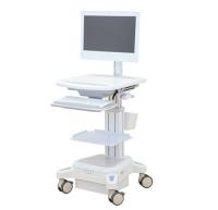 China Movable Computer Workstation Trolley Height 80-115cm ABS Plastic Injection Molding for sale