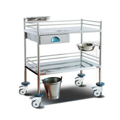 China Surgical Instrument Hospital Patient Trolley , Stainless Steel Medical Equipment Trolley for sale