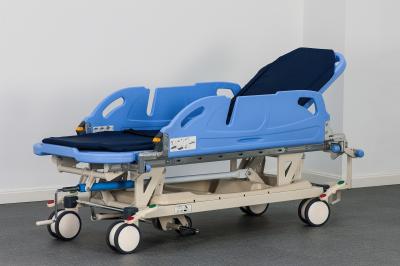 China Hydraulic Integrated guardrail Rotating Side Rails Patient Transfer Trolley for sale
