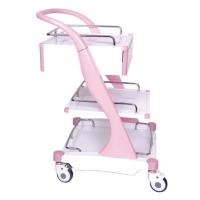 China Aluminum Alloy Frame Medical Instrument Trolley Bule Red With Four Silent Castors for sale