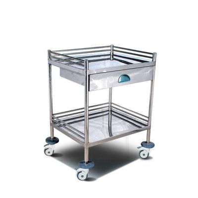 China Assembled Type KY-KH6657 Stainless Steel Medical Emergency Trolley for sale
