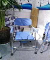China Chrome Steel Adjustable Bath Seat Folding Backrest Toilet Commode Chair For Elderly for sale