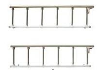 China Aluminum Alloy Hospital Bed Side Rail Hospital Bed Guard Rails Collapsible Bed Rail for sale
