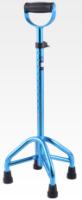 China Aluminum Adjustable Walking Sticks Four - Legged Knee Crutch For Elderly 0.6kg for sale