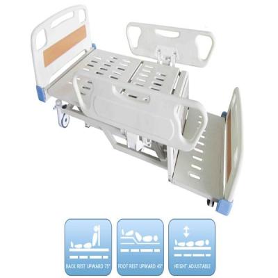 China Patient Electric Nursing Bed 460-750mm Height with Collapsible PP Side Rails for sale