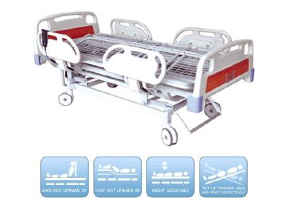 China Center Control Lock Electric Medical Bed , Seven Functions Motor Adjustable Hospital Bed for sale
