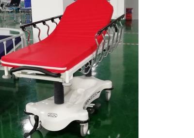 China Hydraulic Luxurious Emergency Patient Trolley 4 Pcs 6 Inch Central Locking Castors for sale