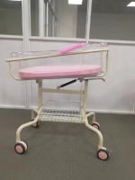 China Imported ABS Basin Hospital Baby Crib 4 PCS Central Controlled Castors for sale