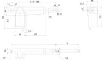 China Electric Hospital Bed Accessories Actuator Motor Aluminum OEM Available for sale