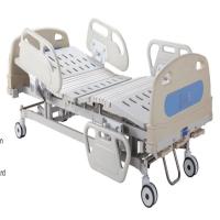 China Three Cranks Hospital Manual Hospital Bed  Detachable PP Head & Foot Board Medical Bed for sale