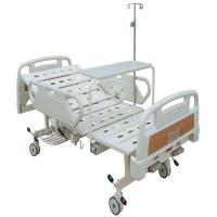China Full Size Manual Hospital Bed With Two Cranks Movable With Dinning Panel for sale