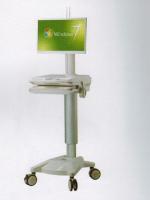 China Light Weight All In One Computer Workstation Trolley Color White For Doctors And Nurses for sale