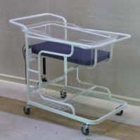 China Mobile Adjustable Angle Transparent Baby Basin Hospital Infant Bed for sale