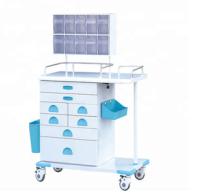 China Detachable Multi-Purpose Anesthesia Trolley Equipment With Silent Wheel Medical Dressing Trolley for sale