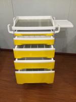 China Carton Packing Medical Trolley Cart Hospital Equipment , Emergency Crash Trolley for sale