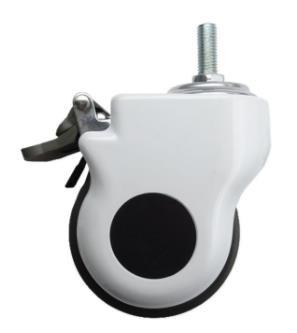 China Muting TPR Universal Screw Type Medical Castors for sale