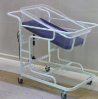 China Metal New Born Baby Cart Bed Hospital Crib Commercial Furniture For Clinic for sale