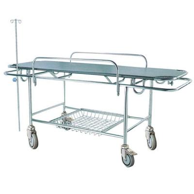 China Manual Hospital Stretcher Trolley Emergency Patient Transport 2 Years Warranty Crash Cart Medical for sale