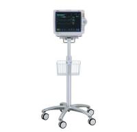 China Movable Standard Type Patient Medical Monitor Cart Mobile Bracket With Mute Castor for sale