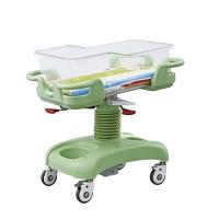 China Medical Deluxe Adjustable Baby Child Bed Crib Driver With Wheel In Pink for sale