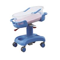 China Medical Deluxe Adjustable Baby Child Bed Crib Driver With Wheel In Pink for sale