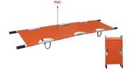 China Orange Color Emergency Stretcher Trolley Double Fold Stretcher For Rescue for sale