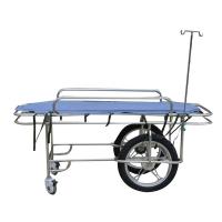 China Clinic Stainless Steel Emergency Stretcher Trolley Patient Conveyer Connecting for sale