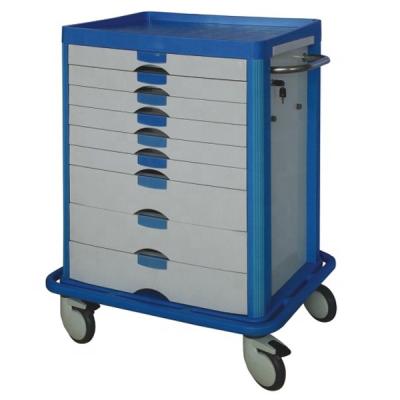 China CE / ISO Medical Trolley Cart , Equipment Function Hospital Crash Cart Instrument for sale