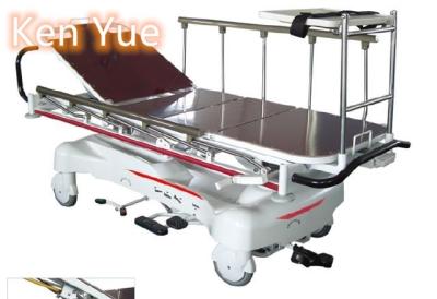 China Luxuriou Hydraulic Rise And Fall Stretcher Cart Hospital Emergency Transfer for sale