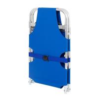 China Aluminum Alloy Ambulance Patient Emergency Folding Stretcher Blue for sale