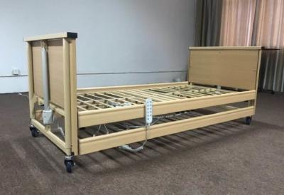 China Medical Furniture 5 Function ICU 820MM Electric Hospital Bed Wooden for sale