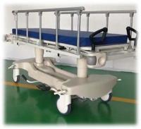 China Luxurious Height Adjustable Hydraulic Emergency Stretcher Trolley for sale