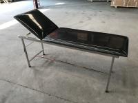 China Black Hospital Backrest Adjustable Metal Exam Table for sale