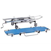 China Aluminum Alloy Material Emergency Stretcher Trolley Color Blue for sale