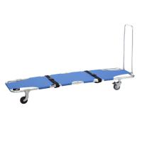 China Four Wheels Portable Aluminum Alloy Frame Folding Rescue Stretcher for sale