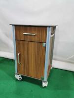 China Wood Fiberboard Movable Hospital Bedside Locker for sale