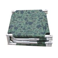China Aluminum Alloy 160Kgs Armygreen Rescue Folding Stretcher With Castors for sale