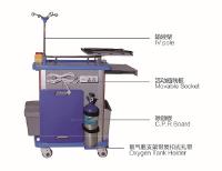 China Aluminum Alloy Column Central Lock 910mm Nursing Crash Cart With Writing Board for sale