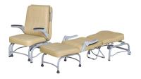 China Mobile Folding Convertible Attendant 38Kg 106cm Medical Recliner Chair for sale