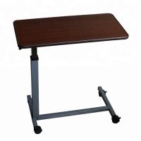 China CE ISO9001 Adjustable Height Hospital 1010mm Over Bed Tray Table for sale