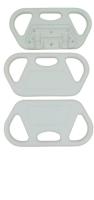 China Nursing Bed Accessories Fold Half 30.5cm Hospital Bed Side Rails for sale