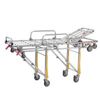 China Adjustable Emergency Medical Safety 90cm Ambulance Trolley Bed for sale