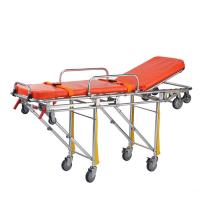 China Adjustable Emergency Medical Safety 90cm Ambulance Trolley Bed for sale