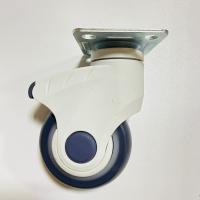 China Hospital Bed Accessories Swivel Silent PP TPR Medical Caster Wheels for sale