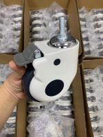 China Medical Bed Hospital Castors Mute Plastic Wheel With Brake ABS Outer Cover for sale
