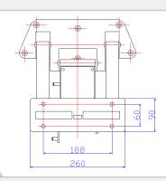 China Full Aluminum Alloy Bracket Hospital Bed Accessories For Side Rails for sale